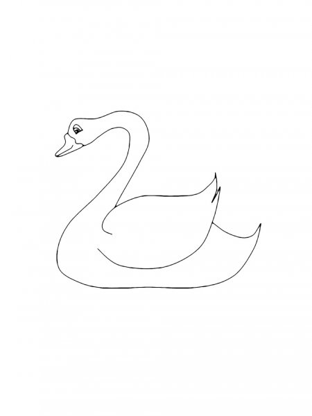 Swan coloring pages