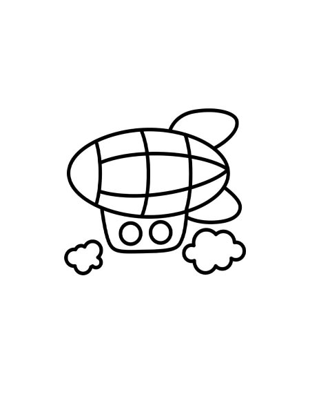 Airship coloring pages