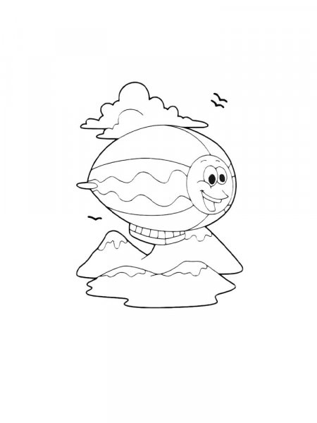 Airship coloring pages