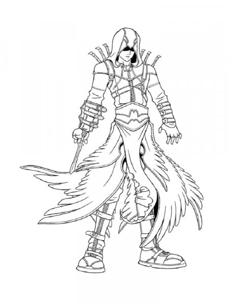 Assassin coloring pages