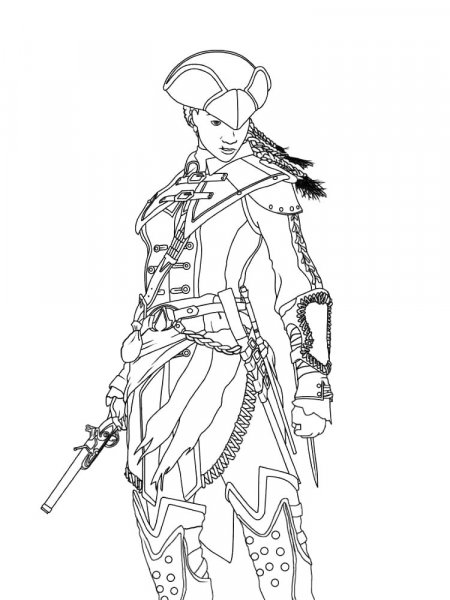 Assassin coloring pages