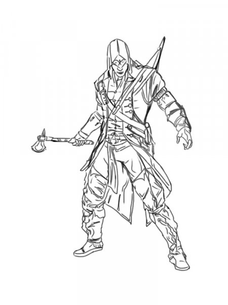 Assassin coloring pages