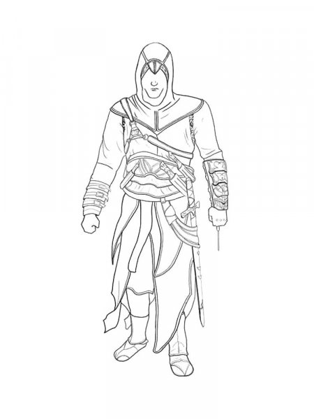 Assassin coloring pages