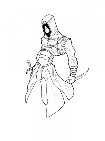 Assassin coloring pages