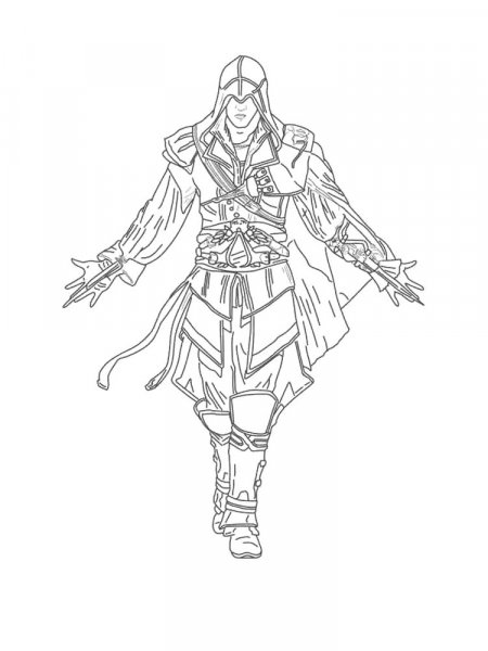 Assassin coloring pages