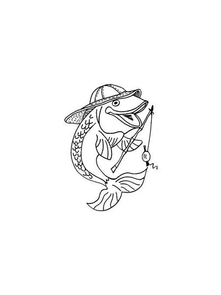 Fishing coloring pages
