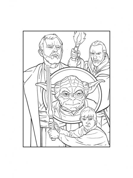 Jedi coloring pages