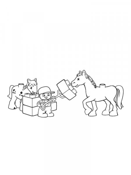 Lego Duplo coloring pages