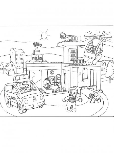 Lego Police coloring pages
