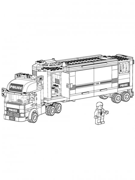 Lego Police coloring pages
