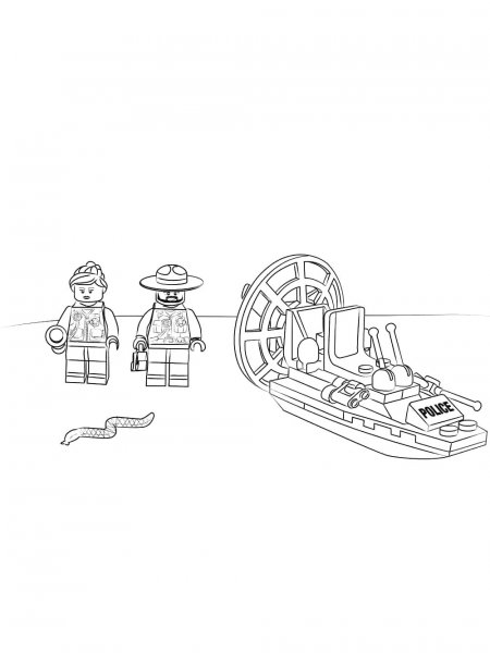 Lego Police coloring pages