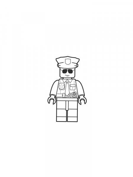 Lego Police coloring pages