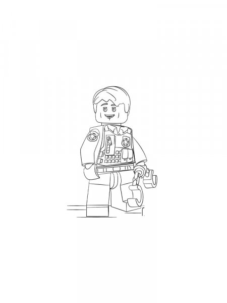 Lego Police coloring pages