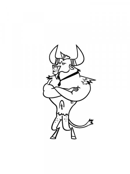 Minotaur coloring pages