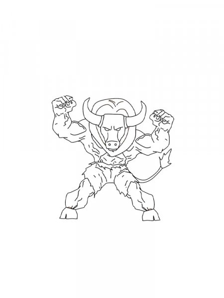 Minotaur coloring pages