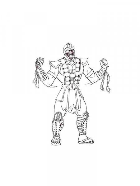 Mortal Kombat coloring pages