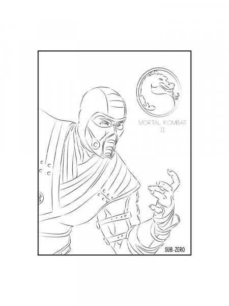Mortal Kombat coloring pages