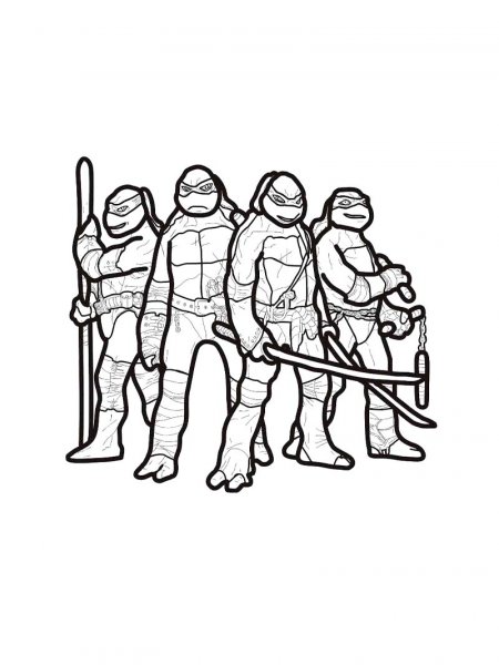 Teenage Mutant Ninja Turtles coloring pages
