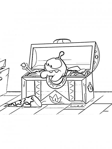 Om Nom coloring pages