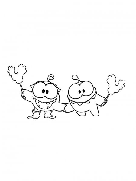 Om Nom coloring pages