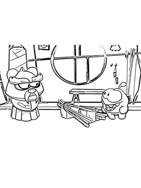 Om Nom coloring pages