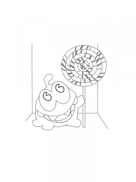 Om Nom coloring pages