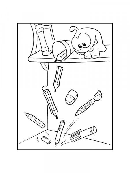 Om Nom coloring pages