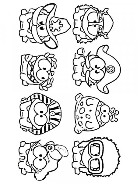 Om Nom coloring pages