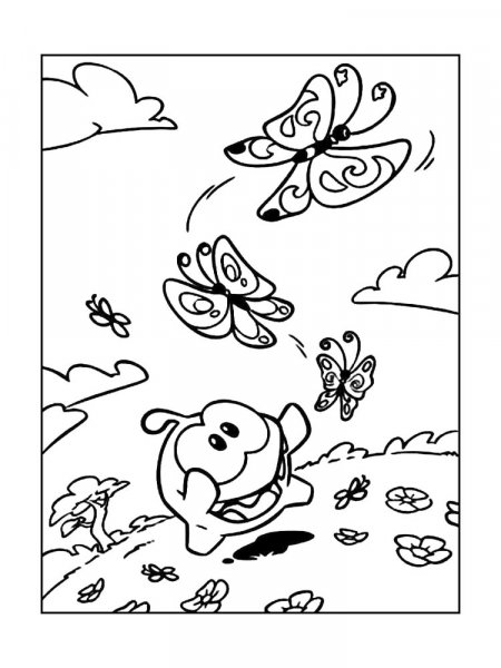 Om Nom coloring pages