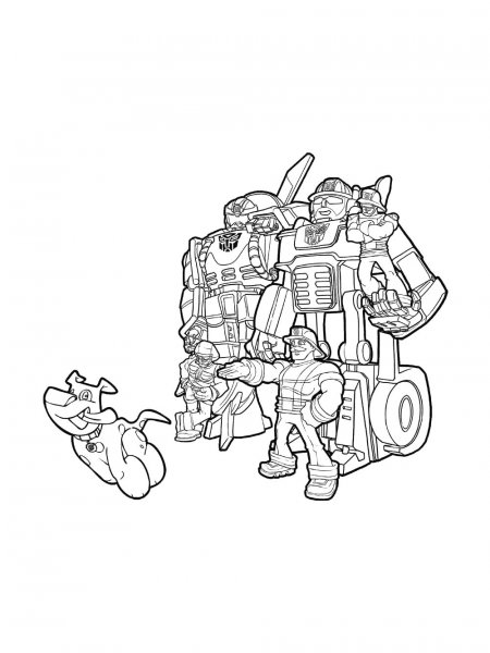 Rescue Bots coloring pages