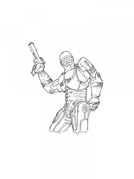Robocop coloring pages