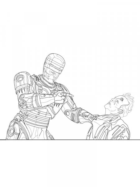 Robocop coloring pages