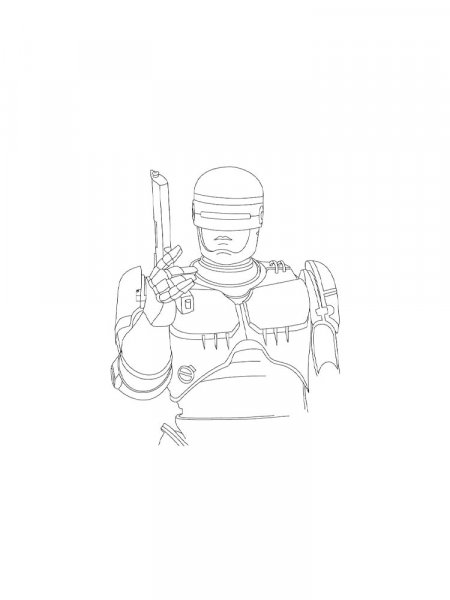 Robocop coloring pages