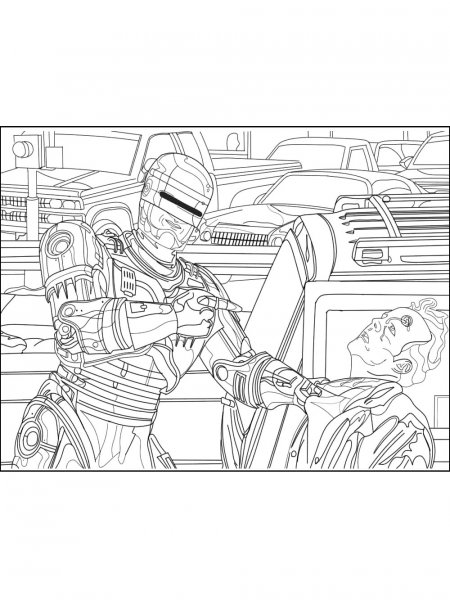 Robocop coloring pages
