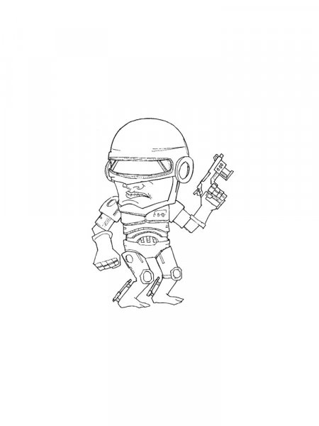 Robocop coloring pages