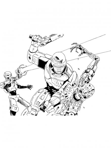 Robocop coloring pages