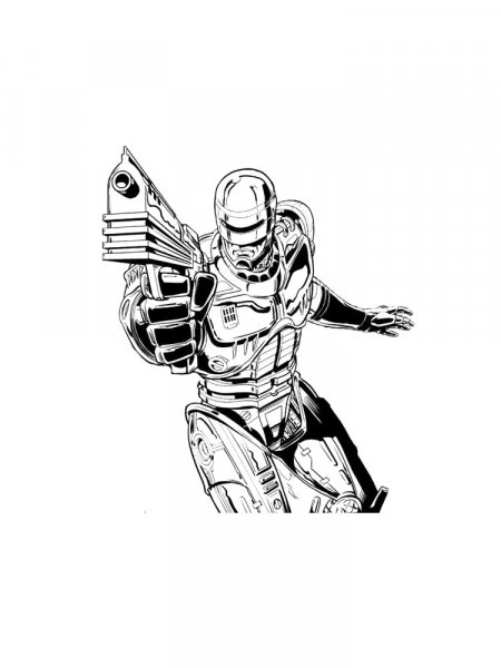 Robocop coloring pages