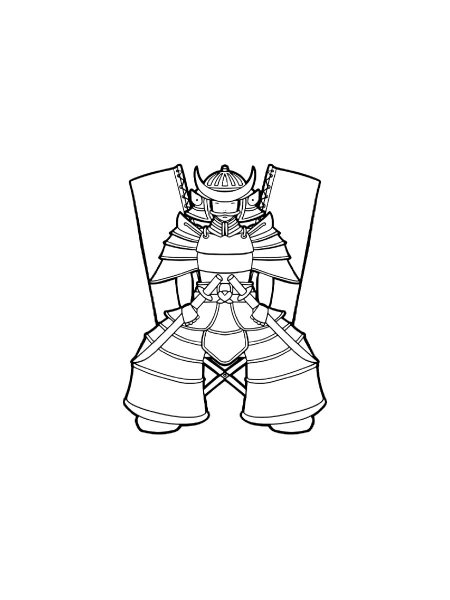 Samurai coloring pages