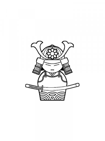 Samurai coloring pages