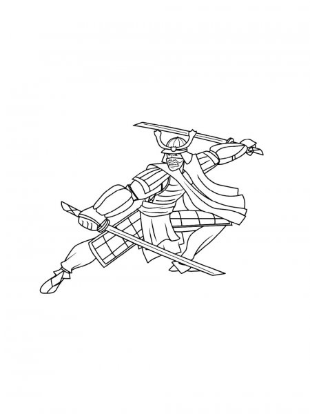 Samurai coloring pages