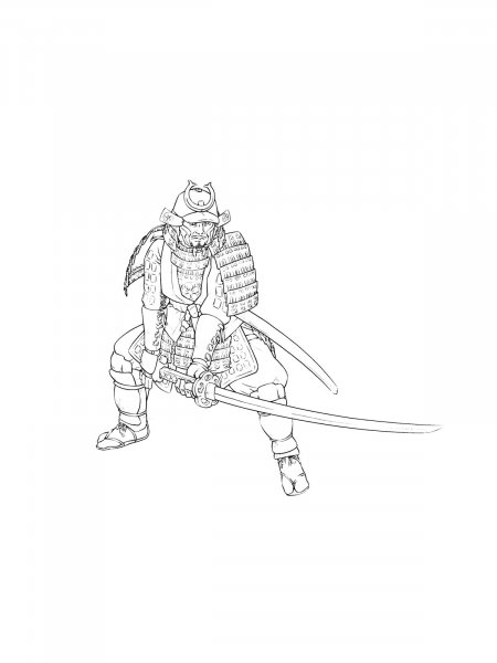 Samurai coloring pages