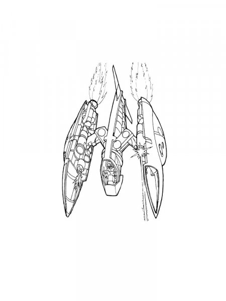 Starship coloring pages