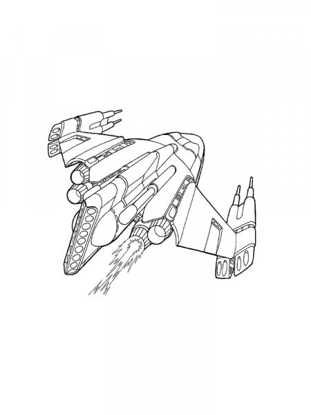 Starship coloring pages