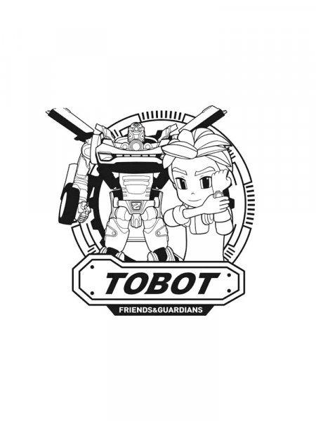 Tobot coloring pages