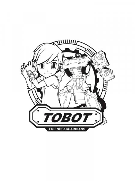 Tobot coloring pages