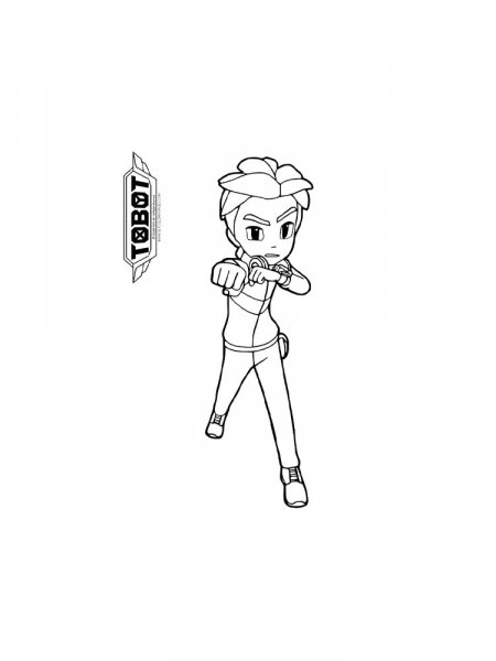 Tobot coloring pages