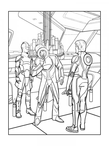 Tron coloring pages