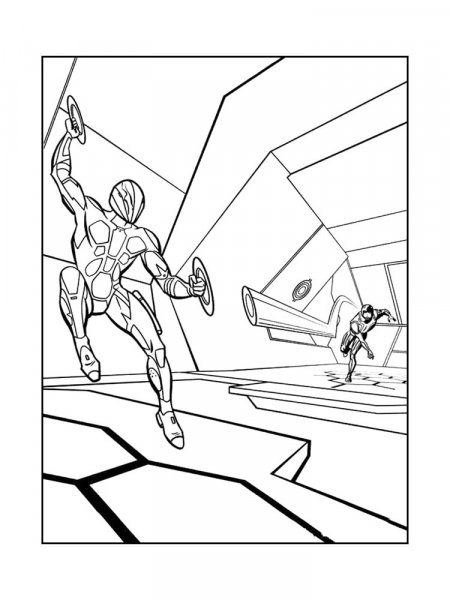 Tron coloring pages