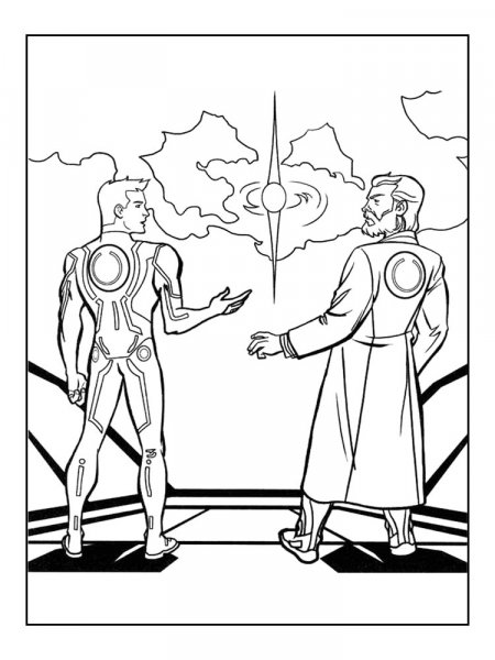 Tron coloring pages