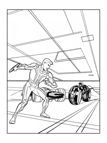 Tron coloring pages